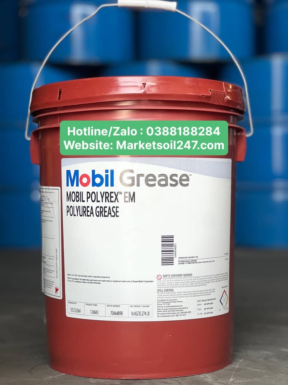 Mỡ Bôi Trơn Mobil Polyrex EM - LH : 0388188284